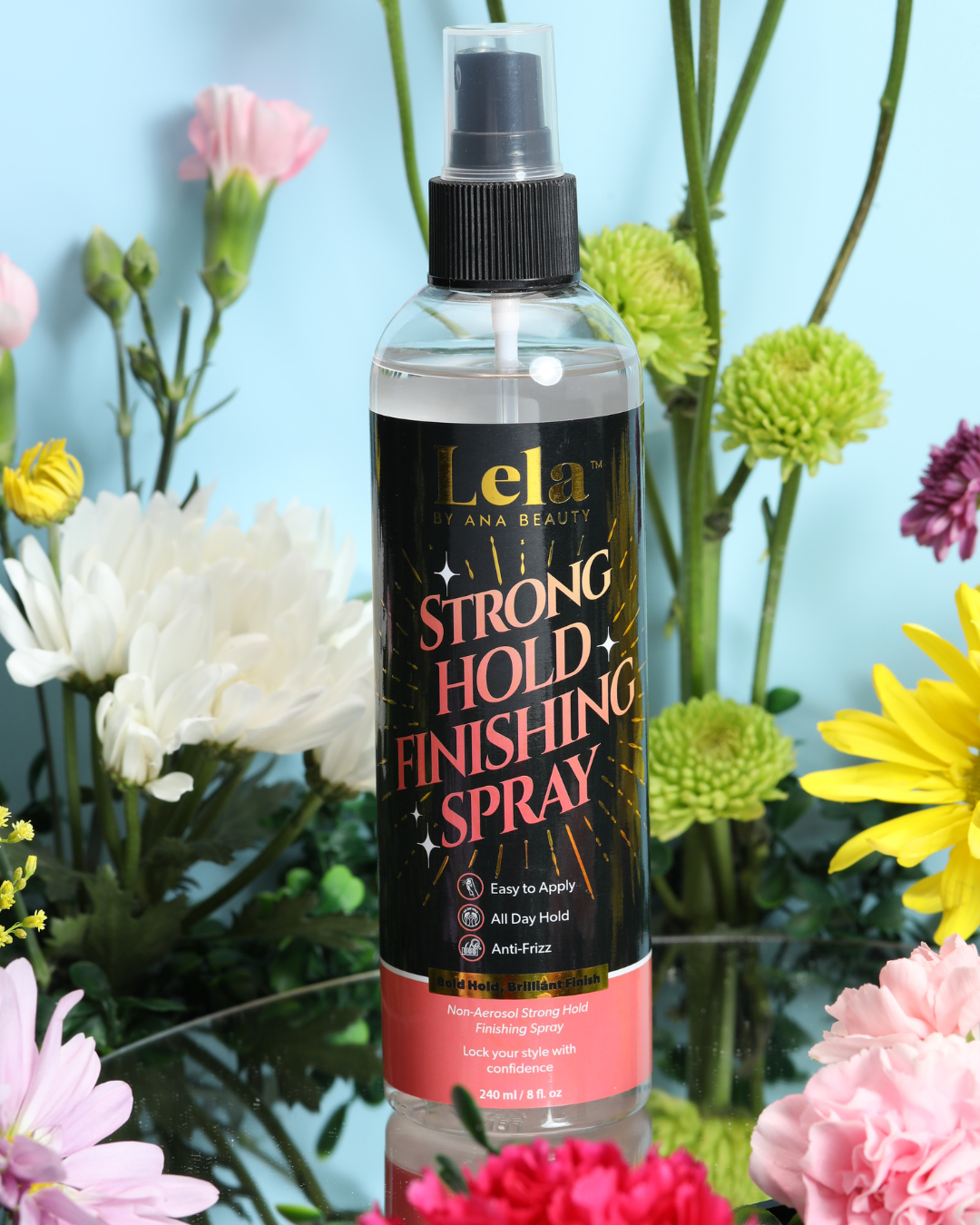 Strong Hold Finishing Spray – Lela Beauty